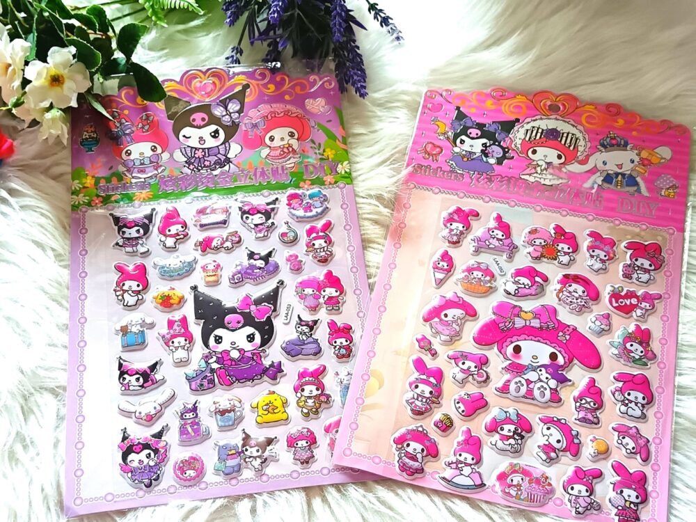 Stickers 3D Sanrio – AbySam Papelería
